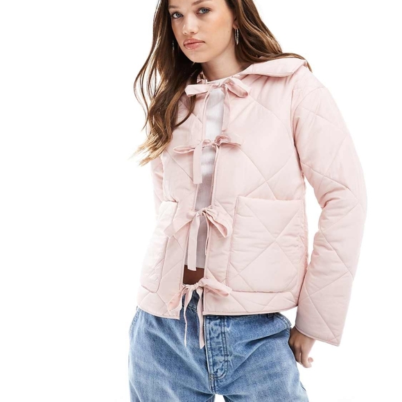 cotón on | Jackets & Coats | Chic Pink Quilted Puffer Jacket | Poshmark